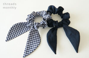 final-scrunchie-bow-using-hair-tie | Threads Monthly